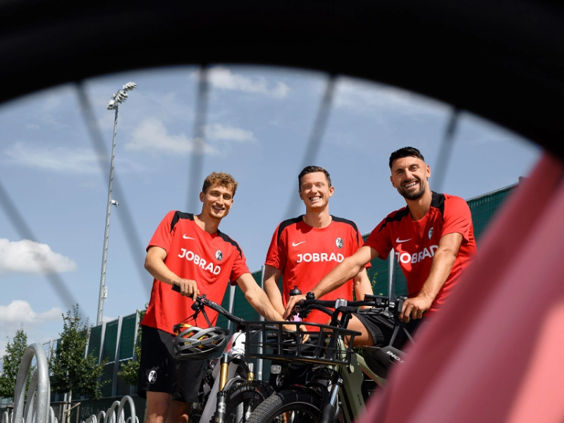 Der SC Freiburg fährt JobRad®