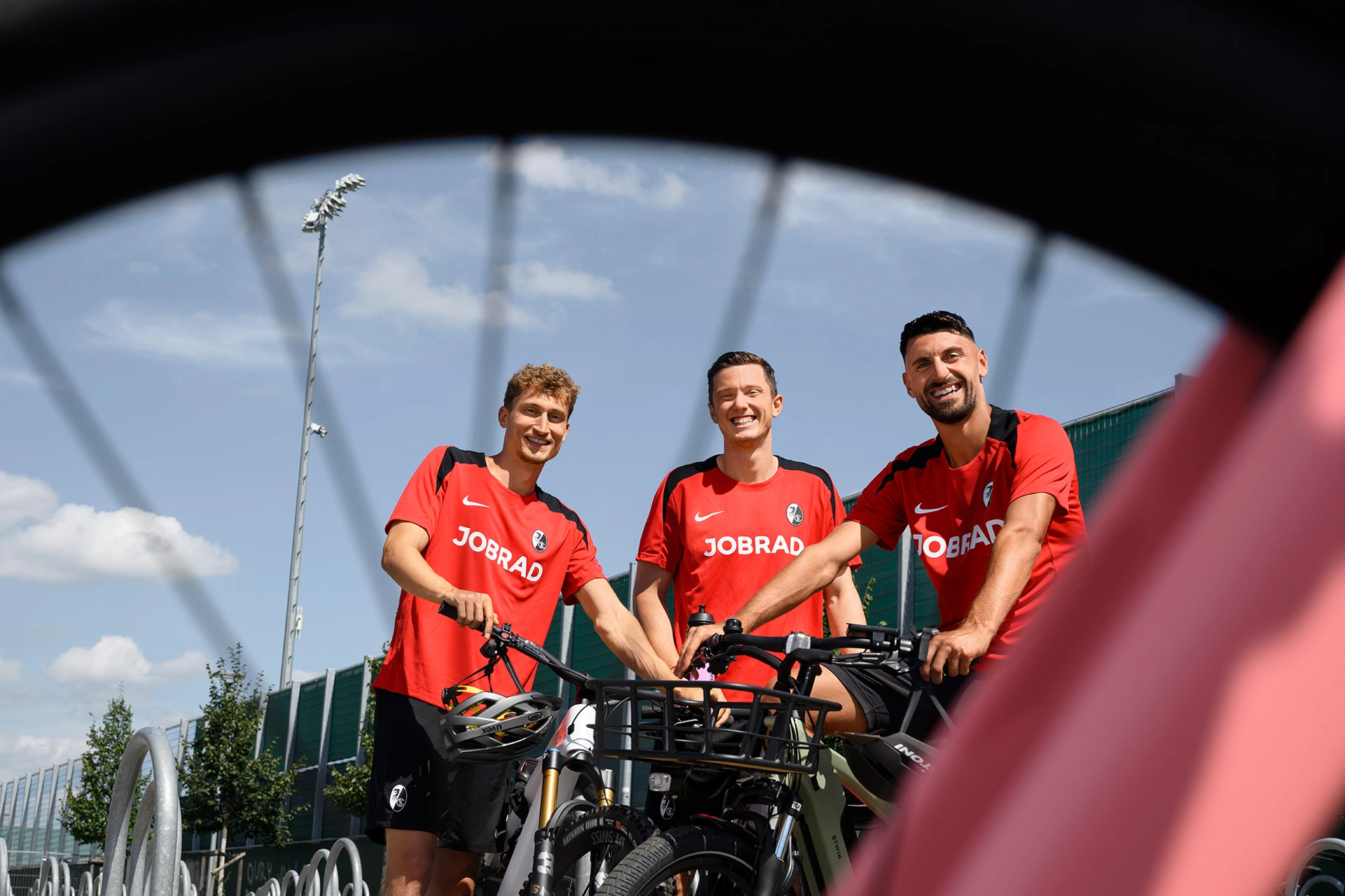 Der SC Freiburg fährt JobRad®